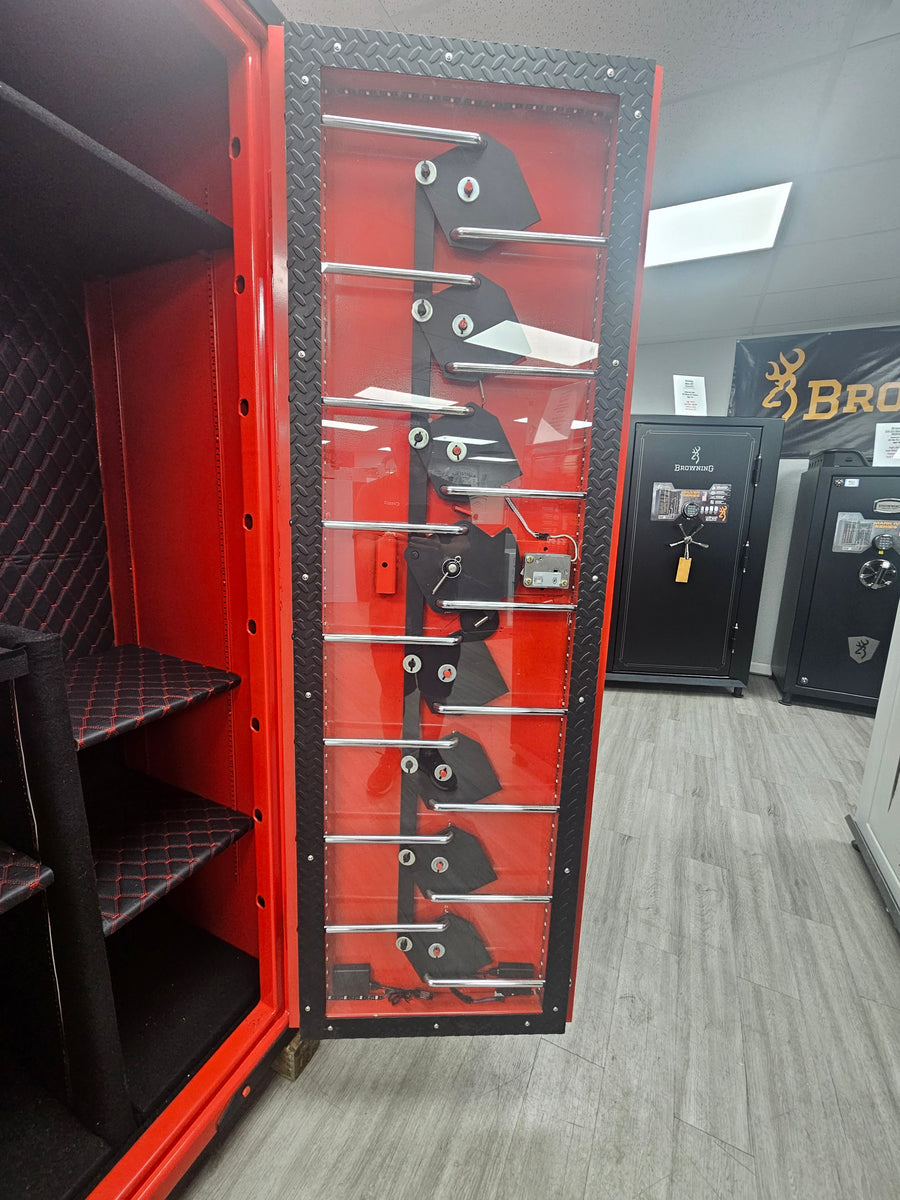Browning ProSteel (Custom Heros in Red Fireman safe) – DFW Gun Safes ...